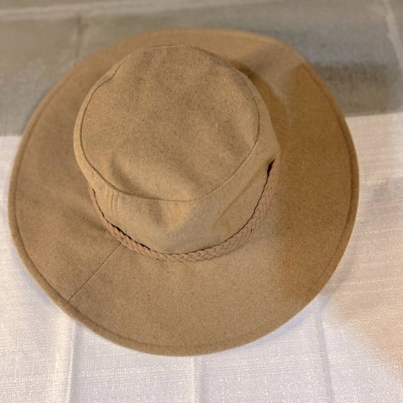 Asn | Accessories | Anthropologie Asn Harper Floppy Felt Western Tan ...